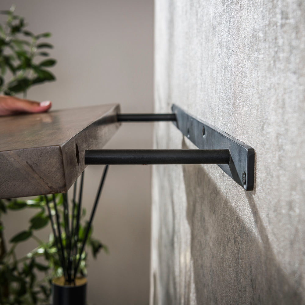 Wandplank Lume - Donkerbruin - Acaciahout - 90 cm